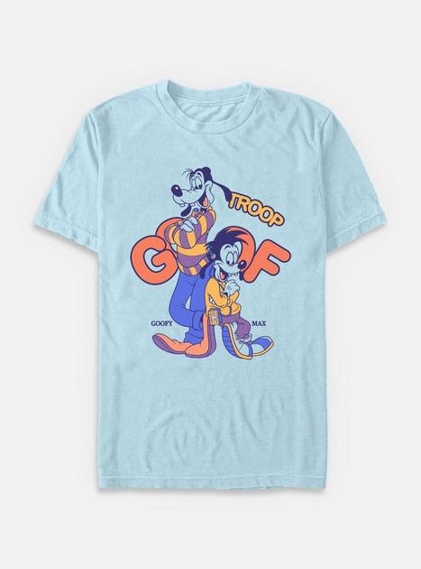 Disney Goofy Goof Troop Duo Garment Dye T-Shirt - BLUE | BoxLunch