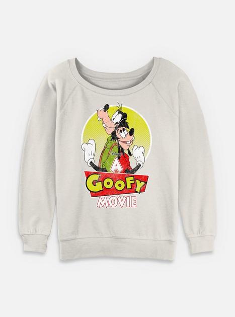 Disney Goofy Goofy And Son Womens Slouchy Sweatshirt - BEIGETAN | BoxLunch