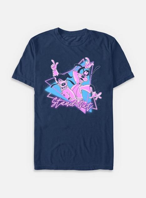 Disney Goofy Triangle Stand Out Garment Dye T-Shirt - BLUE | BoxLunch