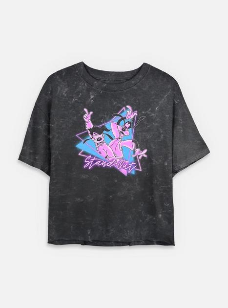 Disney Goofy Triangle Stand Out Mineral Wash Womens Crop T-Shirt ...