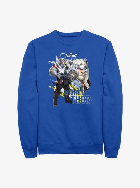 Marvel Rivals Mighty Thor Sweatshirt - BLUE | Hot Topic