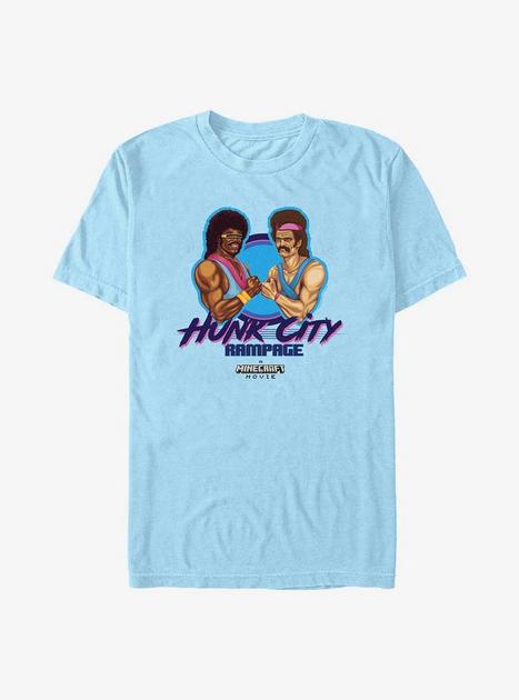 A Minecraft Movie Hunk City T-Shirt - BLUE | Hot Topic