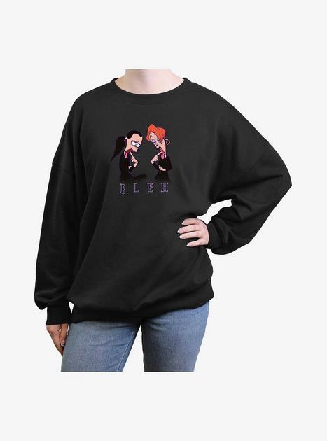 Disney A Goofy Movie Bleh Goth Girls Oversized Sweatshirt - BLACK | Hot ...