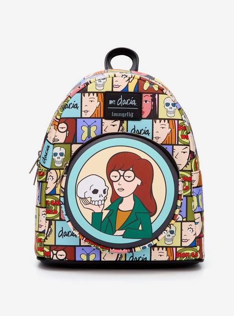 Loungefly Daria Grid Skull Mini Backpack | Hot Topic