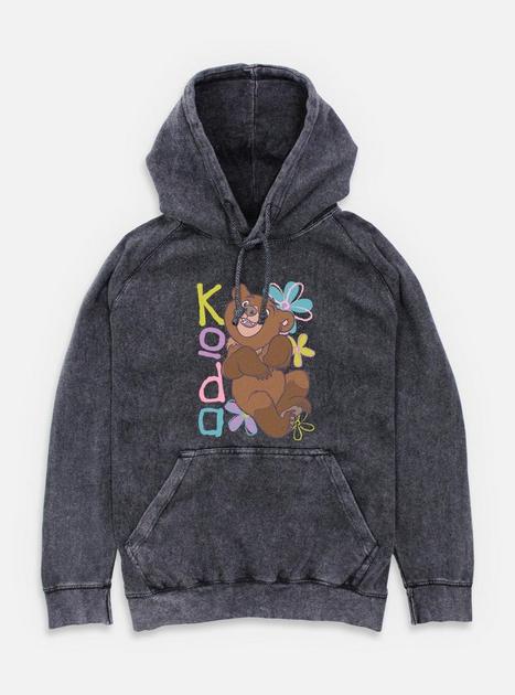 Disney Treasure Planet Flower Power Koda Mineral Wash Hoodie - BLACK ...