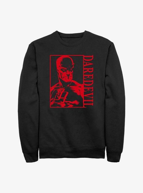 Marvel Daredevil Portrait Sweatshirt - BLACK | Hot Topic