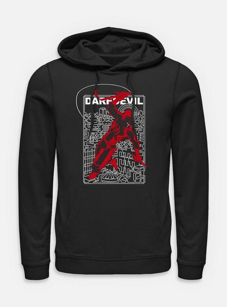 Marvel Daredevil City Maze Hoodie - BLACK | BoxLunch