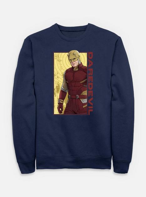 Marvel Daredevil Panel Sweatshirt - BLUE | BoxLunch