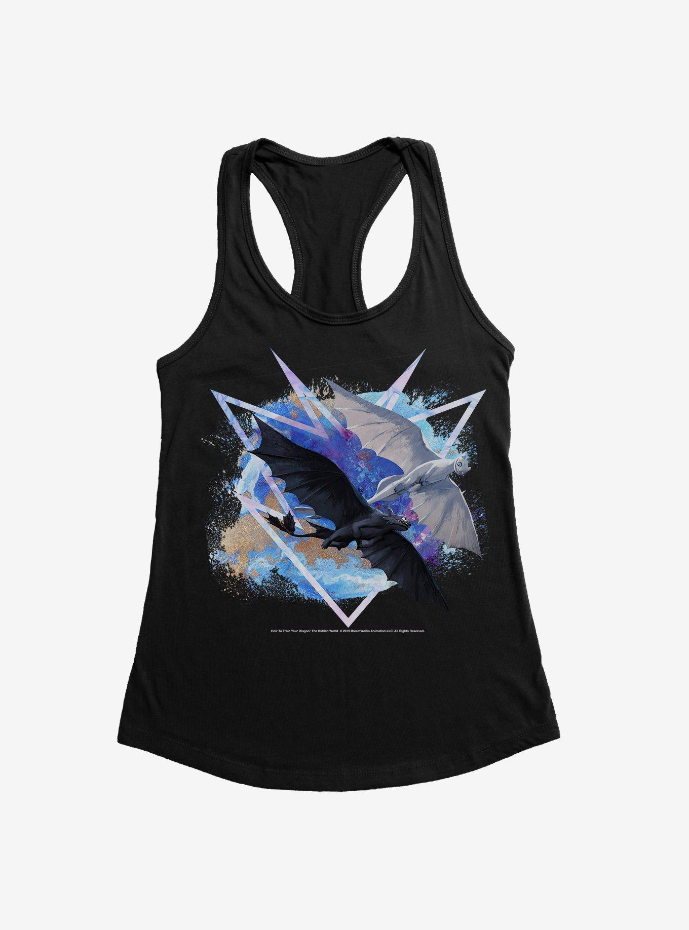 How To Train Your Dragon Night & Light Flying Dragons Girls Tank ...