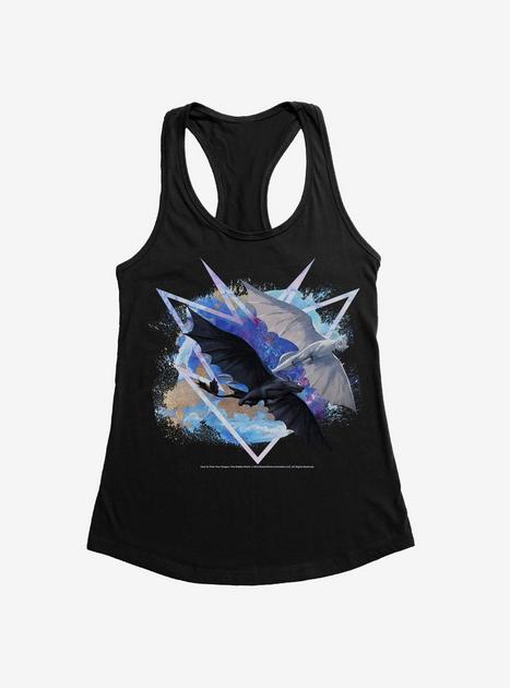 How To Train Your Dragon Night & Light Flying Dragons Girls Tank | Hot ...