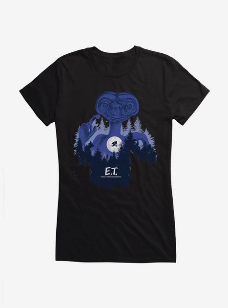 E.T. 40th Anniversary Movie Poster Girls T-Shirt - BLACK | Hot Topic