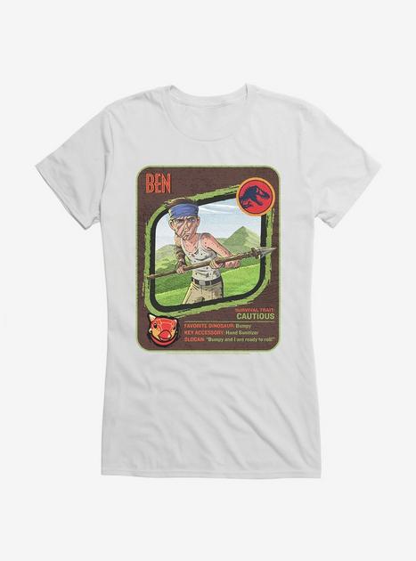 Jurassic World: Camp Cretaceous Ben Traits Girls T-Shirt - WHITE | Hot ...