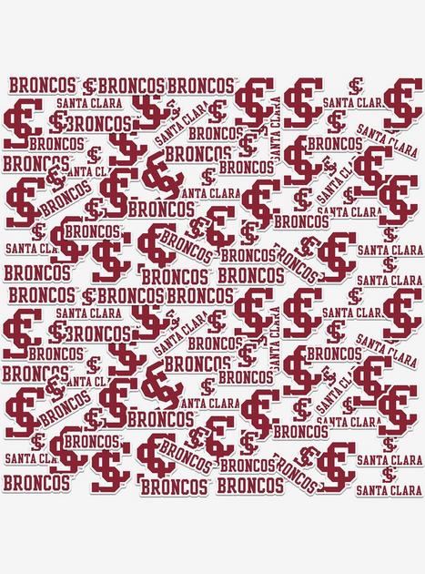 Santa Clara University Broncos 100Ct Sticker Pack | Hot Topic