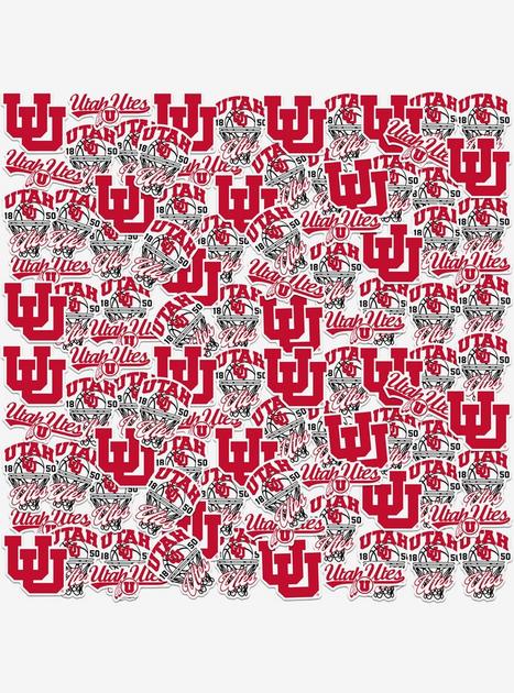 Utah Utes Basketball 100Ct Sticker Pack | BoxLunch