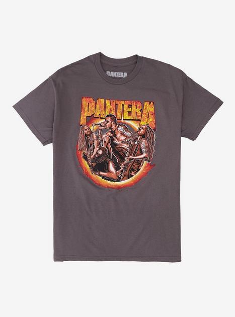 Pantera Band Portrait Flames T-Shirt | Hot Topic