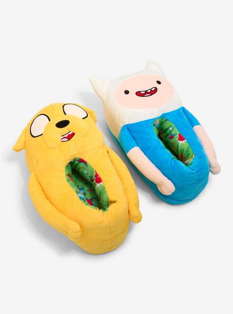 Adventure Time Finn & Jake Mismatch Plush Slippers | Hot Topic