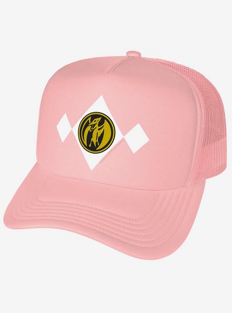 Power Rangers Pink Chest Medallion Foam Trucker Hat | BoxLunch