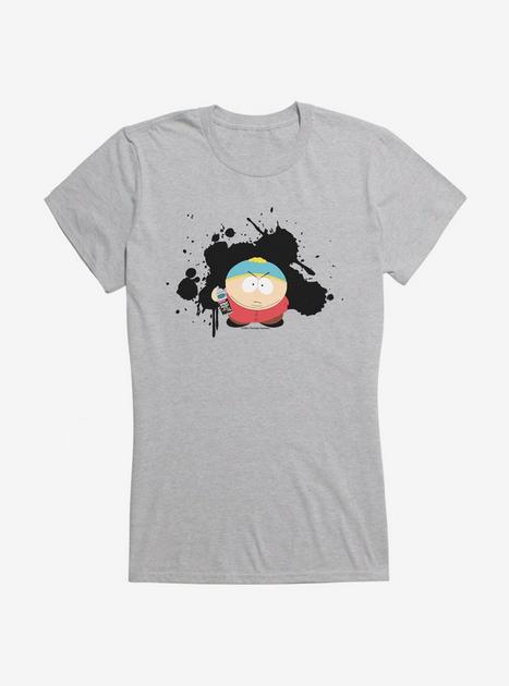 South Park Cartman Spray Paint Girls T-Shirt - GREY | Hot Topic