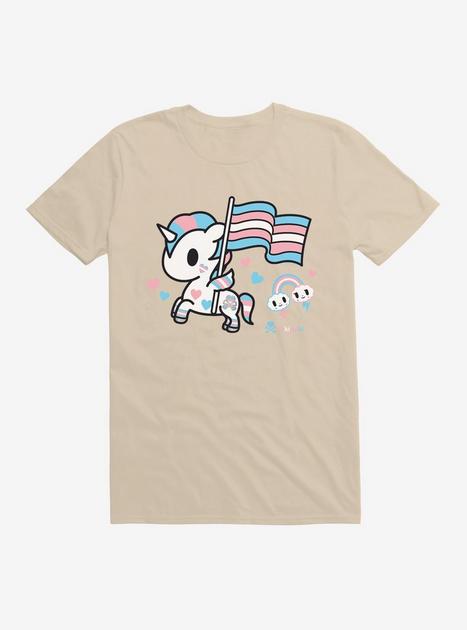 Tokidoki Unicorno Trans Pride T-Shirt - BEIGETAN | Hot Topic