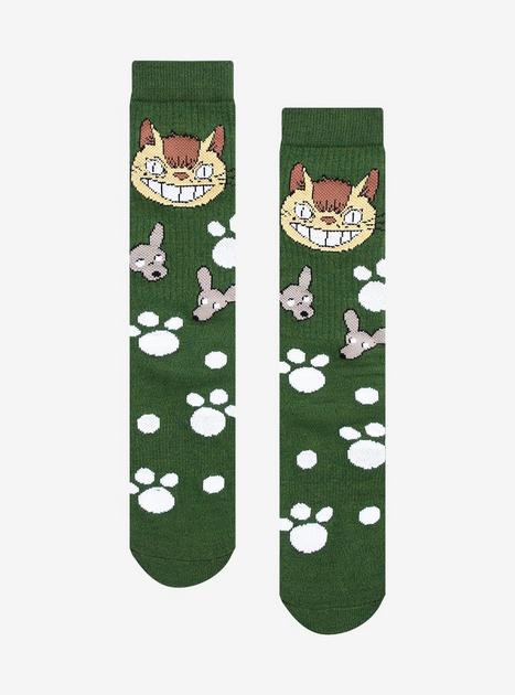 Studio Ghibli® My Neighbor Totoro Catbus Paw Print Allover Print Crew ...