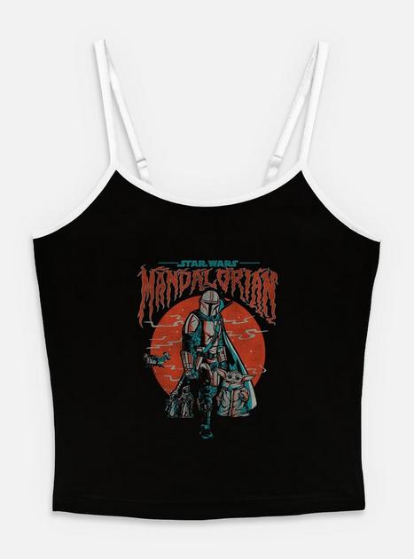 Star Wars The Mandalorian Mandalorian Fog Womens Cami - BLACK | BoxLunch