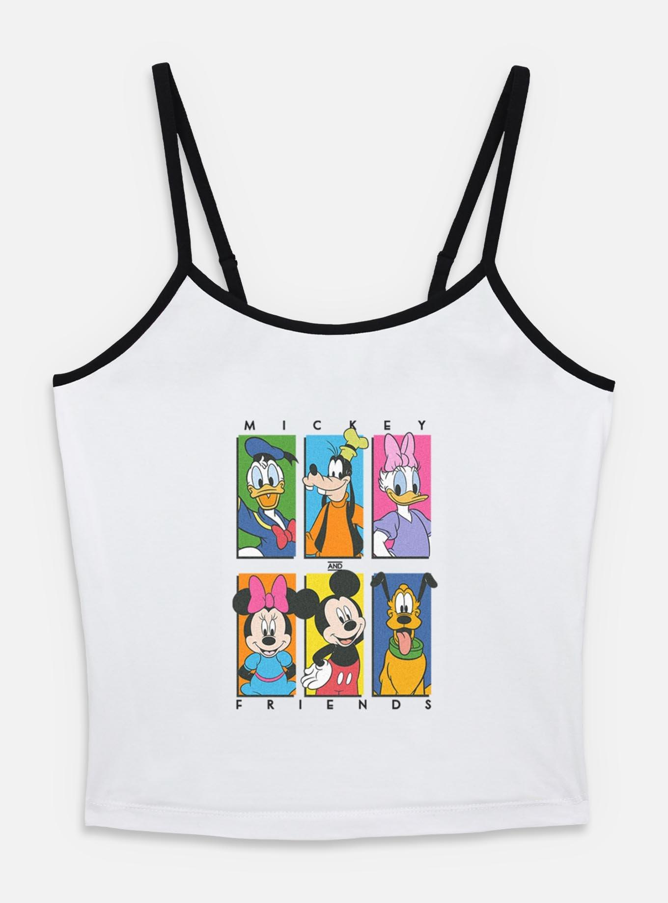 Disney Mickey Mouse Friend Panels Womens Cami - WHITE | BoxLunch