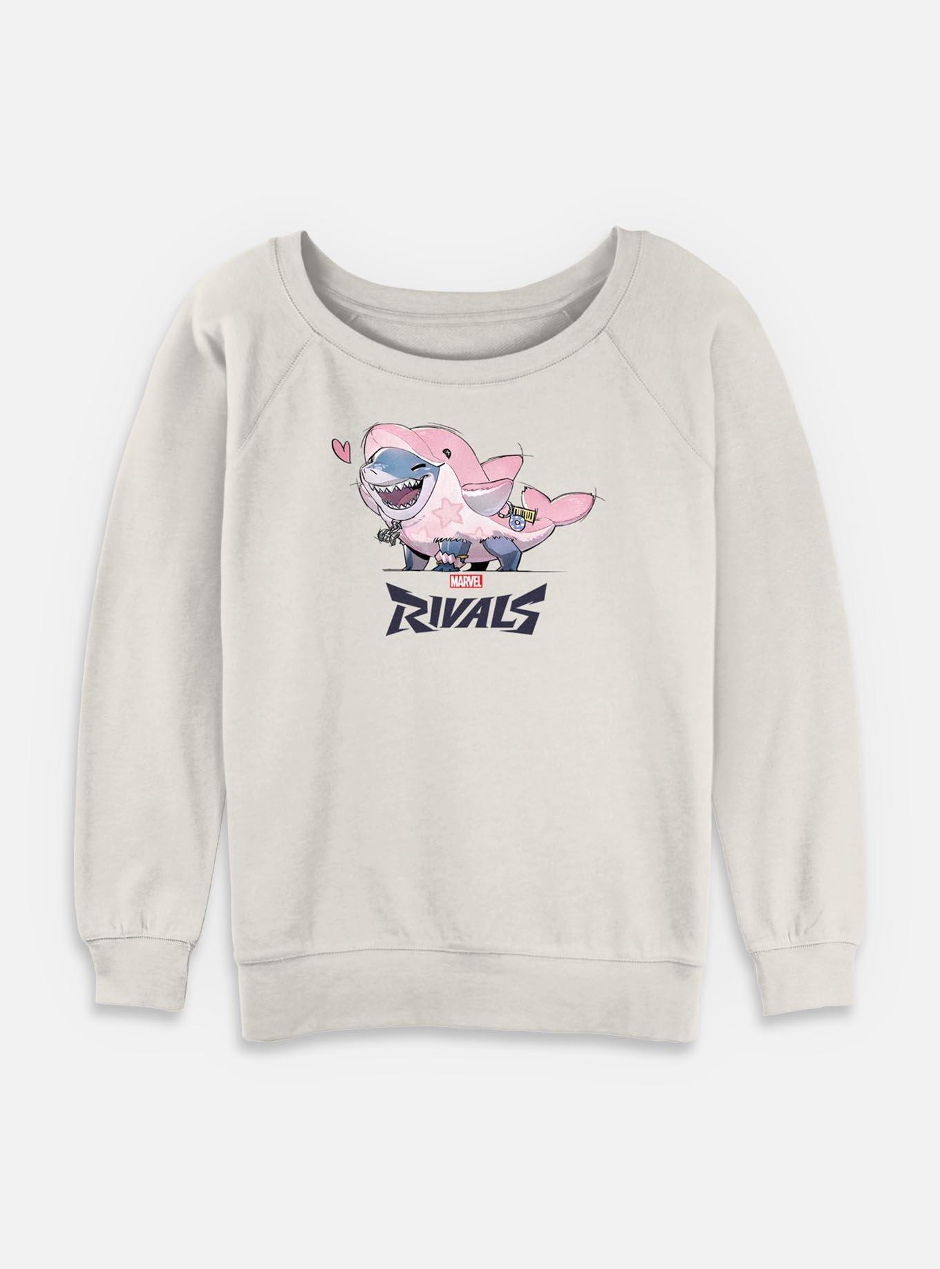 Marvel Rivals Lovely Jeff The Landshark Womens Slouchy Sweatshirt ...