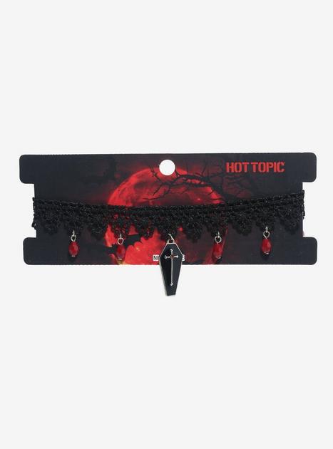 Black Lace Coffin Choker | Hot Topic