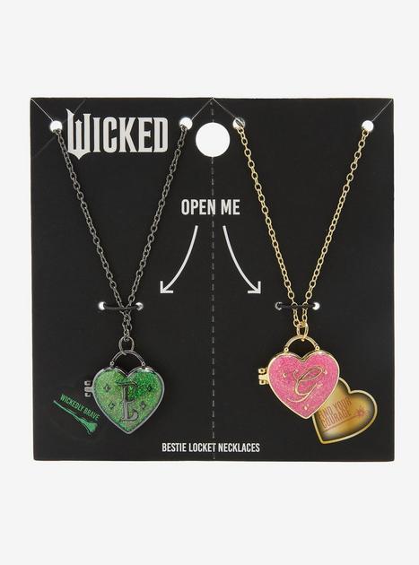 Wicked Glinda & Elphaba Best Friend Locket Necklace Set | Hot Topic