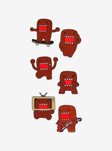 Domo Poses Blind Enamel Pin | Hot Topic