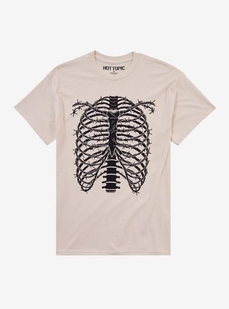 Barbed Wire Rib Cage T-Shirt | Hot Topic