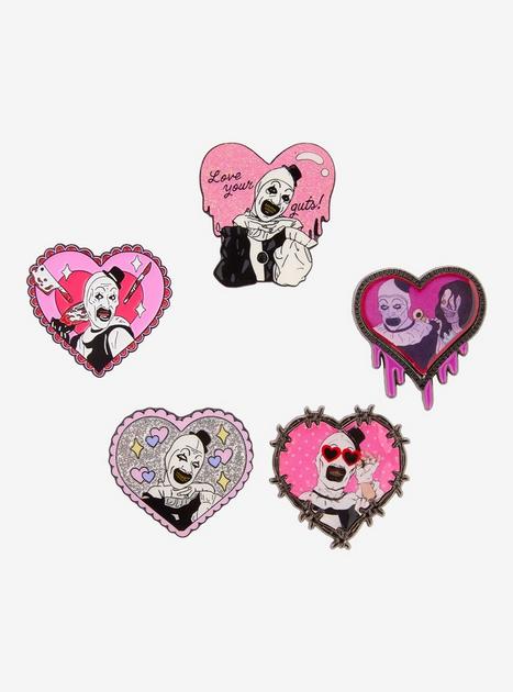 Terrifier Pink Heart Blind Bag Enamel Pin | Hot Topic
