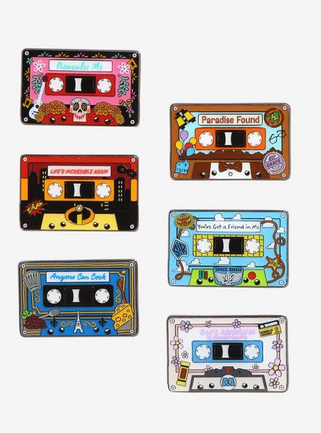 Loungefly Disney Pixar Cassette Blind Box Enamel Pin | Hot Topic