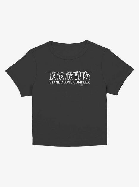 Ghost in the Shell Stand Alone Complex Logo Girls Baby T-Shirt - BLACK ...