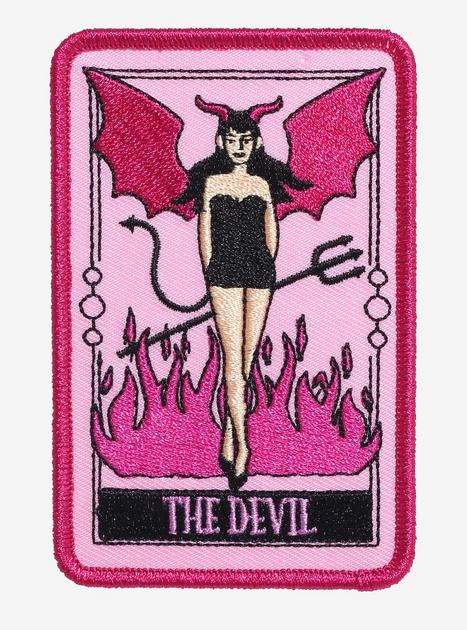 Pink Devil Tarot Card Patch | Hot Topic