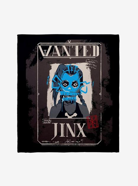 Jinx Wanted Throw Blanket - WHITE | BoxLunch
