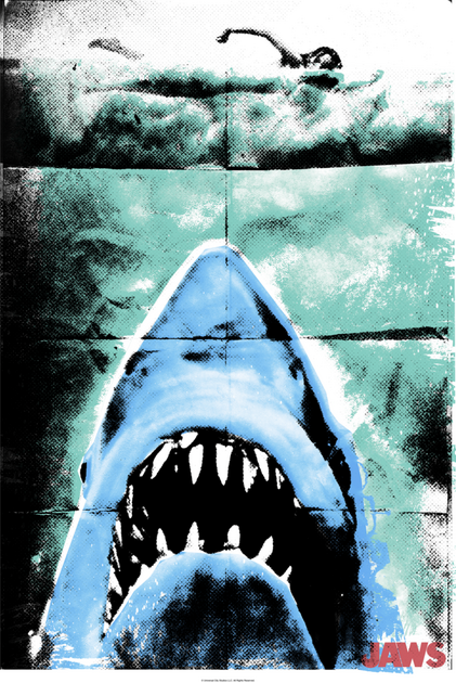 Jaws Beware While You Swim Poster - WHITE | Hot Topic