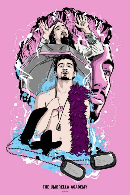 The Umbrella Academy Number Four Klaus Hargreeves Poster - WHITE | Hot ...