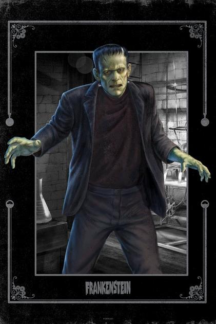 Universal Monsters Frankenstein The Creation Poster - WHITE | Hot Topic