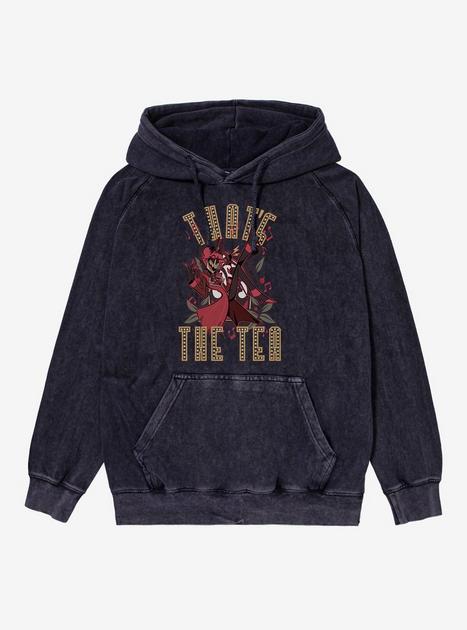 Hazbin Hotel Alastor That's The Tea Mineral Wash Hoodie | Hot Topic
