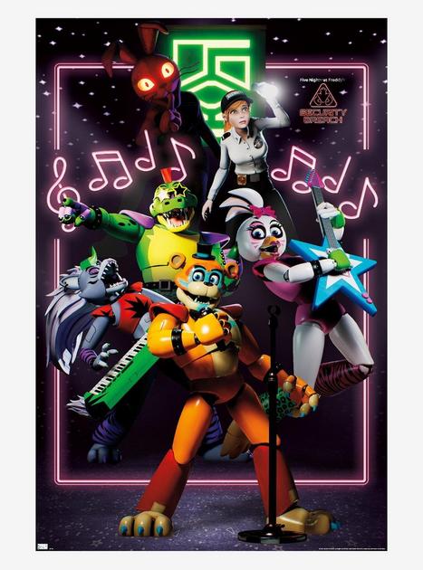 Five Nights At Freddy's: Security Breach Group Poster | Hot Topic