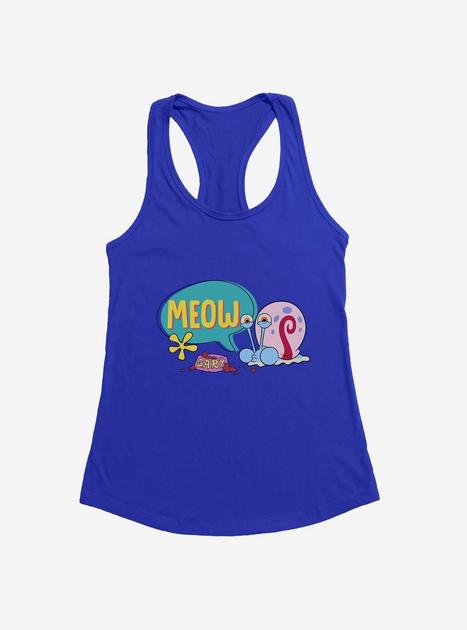 SpongeBob SquarePants Gary Meow Womens Tank Top - BLUE | BoxLunch