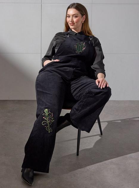 Wicked Elphaba Icons Corduroy Women's Plus Size Overalls - BoxLunch ...