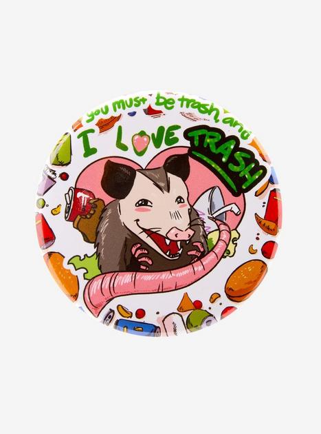 I Love Trash Possum 3 Inch Button | Hot Topic