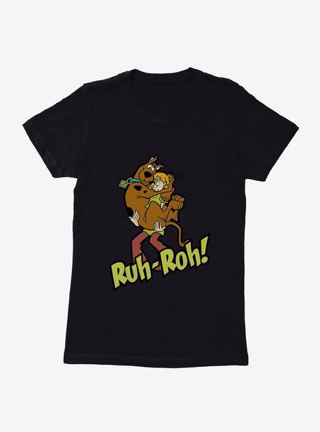 Scooby-Doo Ruh-Roh! Shaggy And Scooby Womens T-Shirt - BLACK | BoxLunch