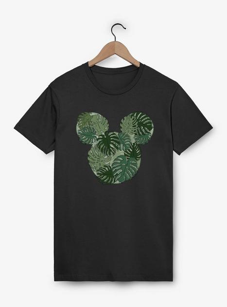 Disney Mickey Mouse Monstera Mickey T-Shirt - BLACK | BoxLunch