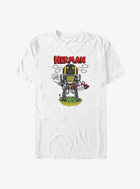 Electric State Herman Playing Big & Tall T-Shirt - WHITE | Hot Topic