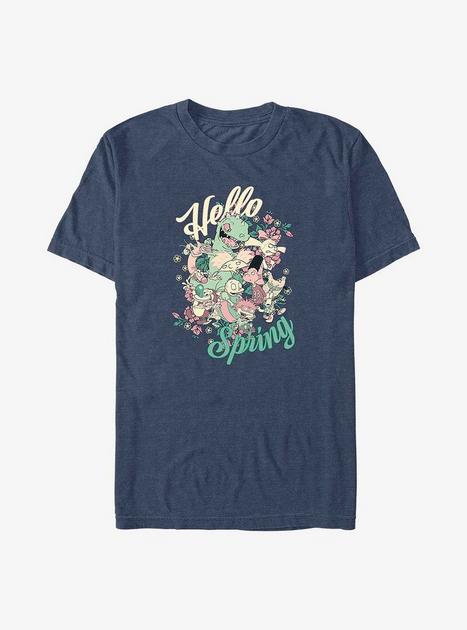 Nickelodeon Hello Spring Group Big & Tall T-Shirt - BLUE | Hot Topic