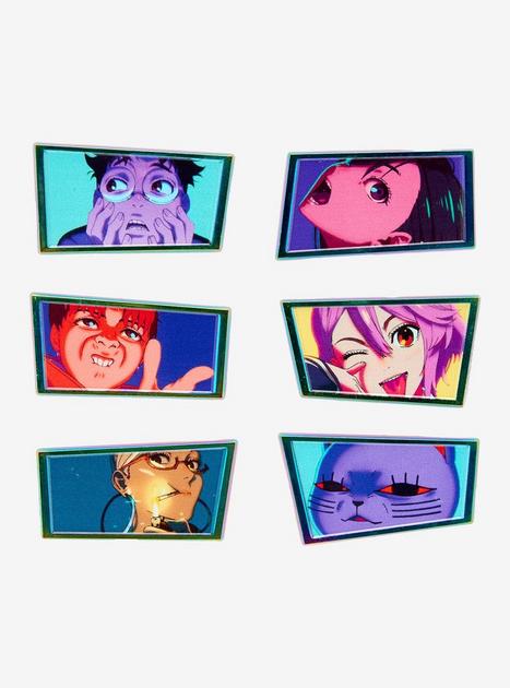 Dandadan Character Intro Panel Iridescent Blind Box Enamel Pin ...