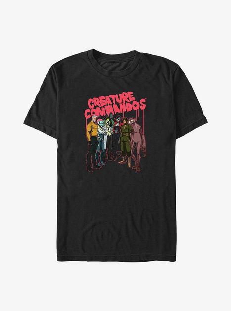 DC Comics Creature Commandos Crew Big & Tall T-Shirt - BLACK | Hot Topic